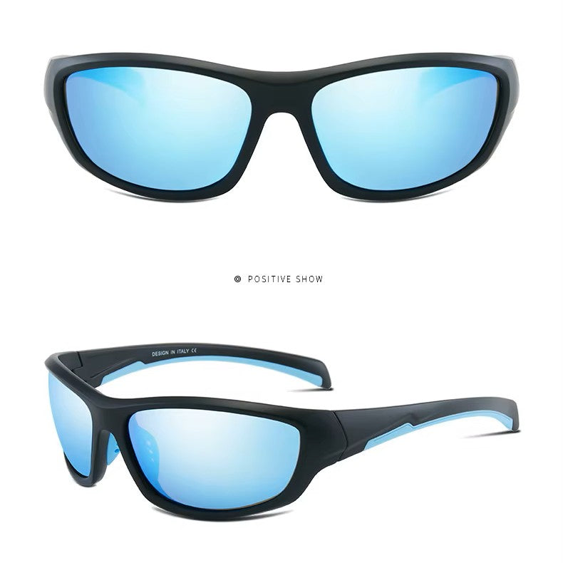 Premium Blue Mirror Polarized Wraparound Sunglasses – Glasses India Online