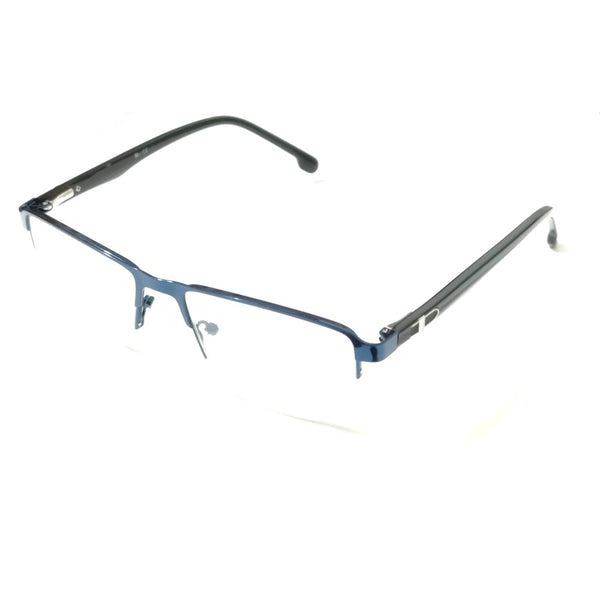 Luxury Executive Blue Square Half Frame Supra Glasses – Glasses India ...