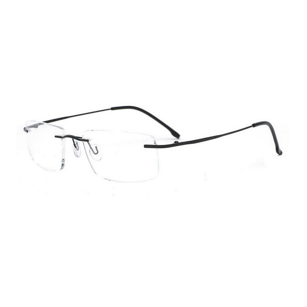 Elegant Rectangle Rimless Spectacles – Glasses India Online