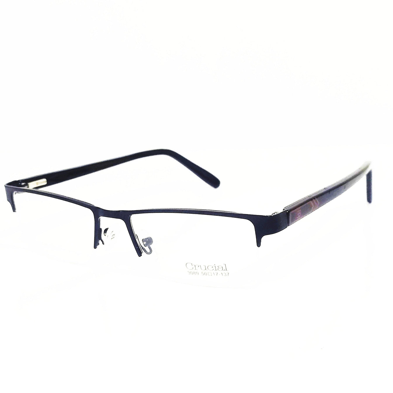 Black Metal Supra Spectacle Frame Glasses For Women and Men – Glasses ...