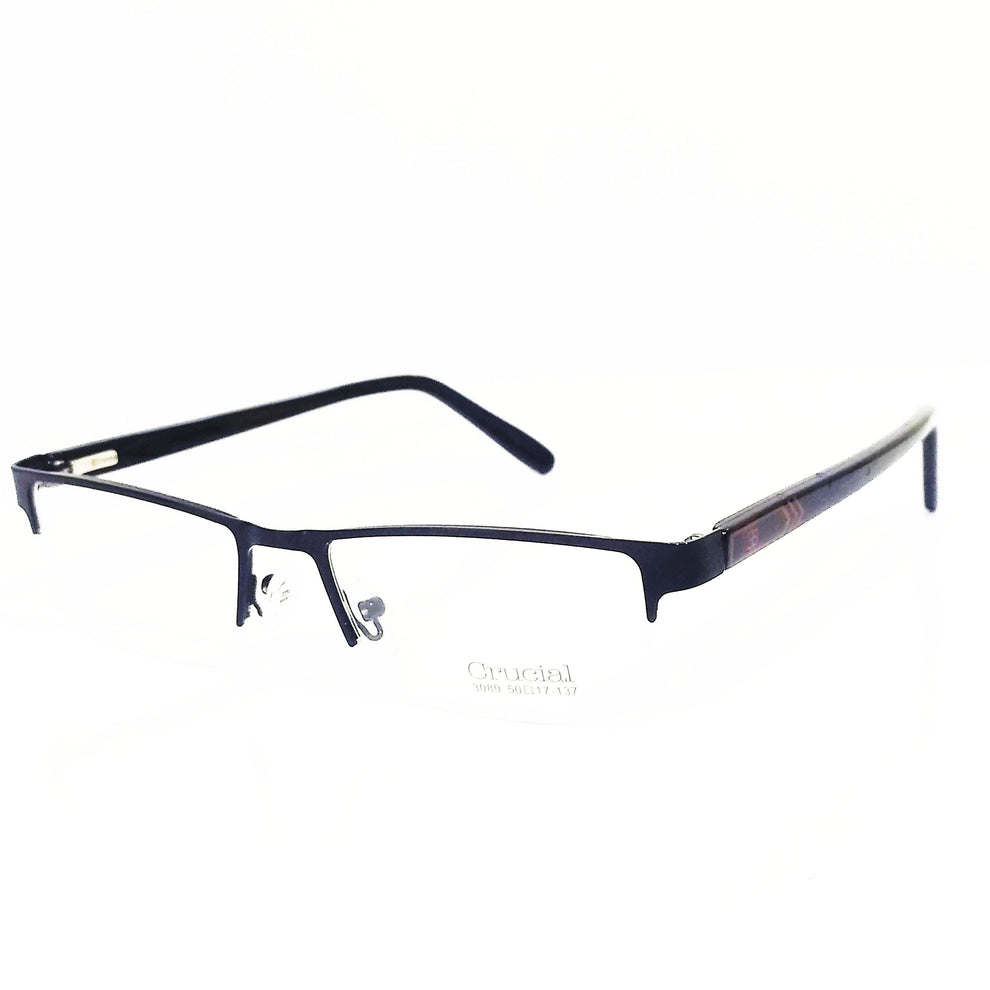Black Metal Supra Spectacle Frame Glasses For Women and Men – Glasses ...