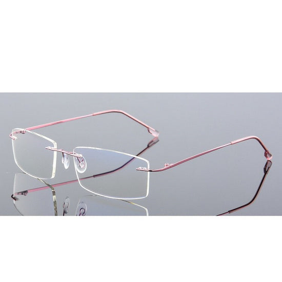 Rimless Frames Frameless Specs Blue Light Glasses For Men and Women Ey ...