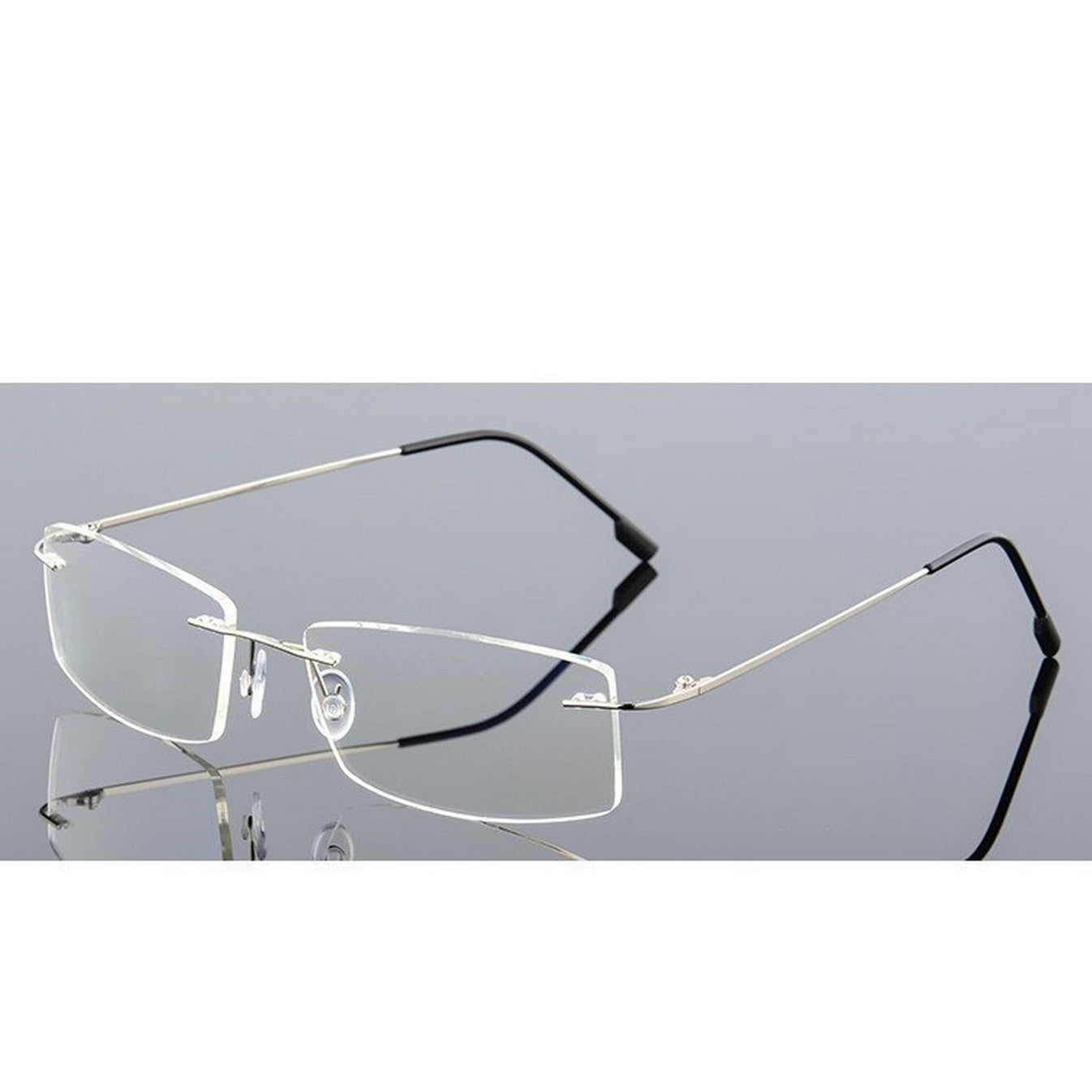 Rimless Frames Frameless Specs Blue Light Glasses For Men and Women Ey ...