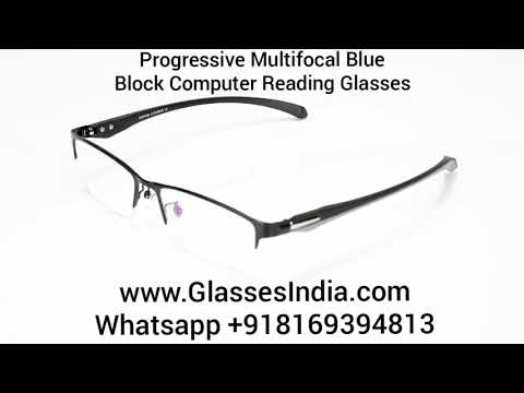 Progressive Reading Glasses with Blue Block Blue Arc Lens – Glasses ...