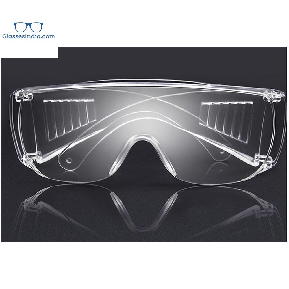 Protective Safety Goggles Clear Lens Wide-Vision Adjustable Chemical ...